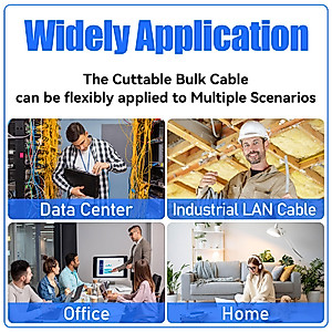 Cat 6 Ethernet Cable 100ft Outdoor, FTP Shielded Cat 6 Cable 23AWG, Heavy Duty, Waterproof, Direct Burial, In-Ground, UV Resistant LAN Internet Network Cable 100ft No Ends for Router Gaming Modem, CCA