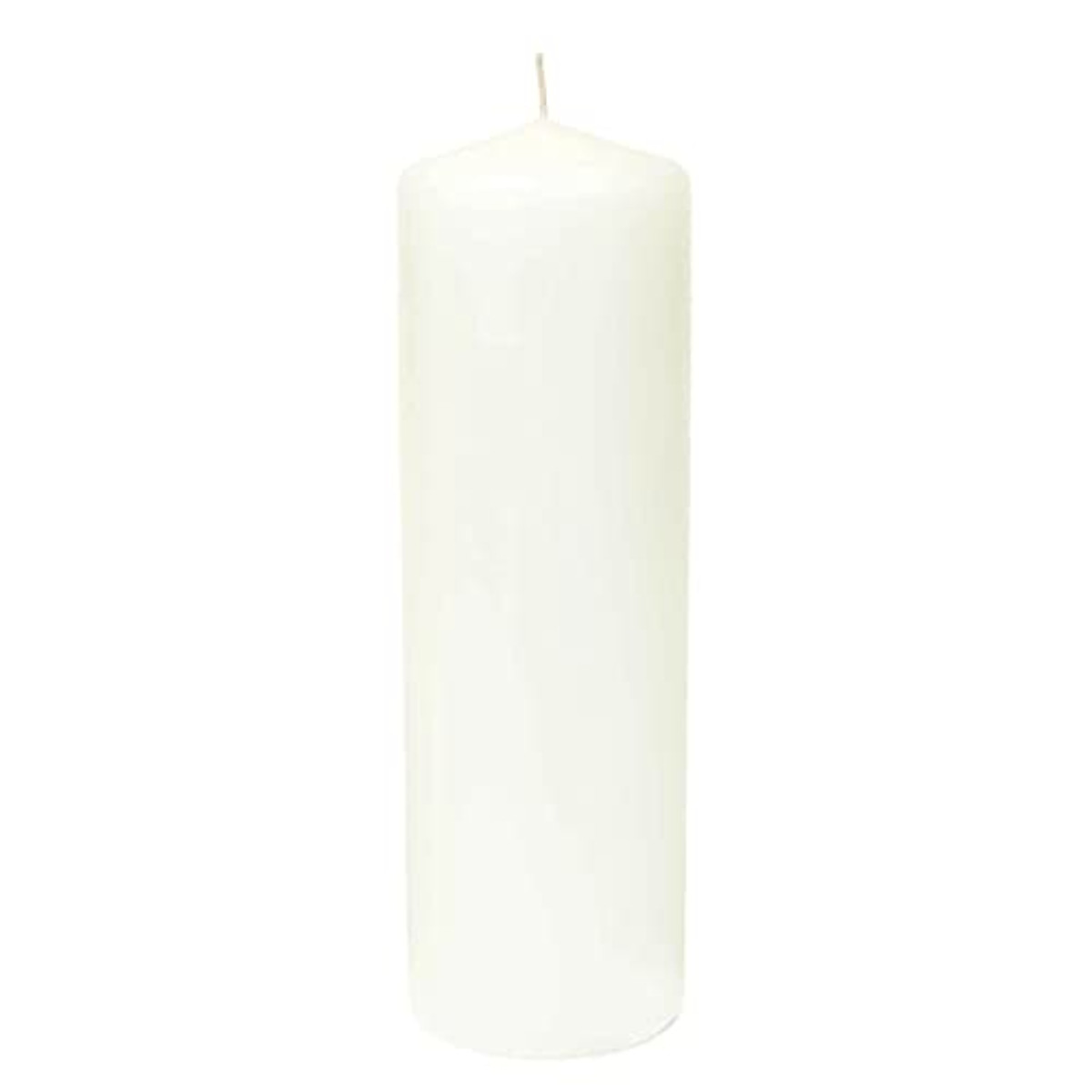 Hanna's Unscented Pillar Candle, 3X9-Inches, White