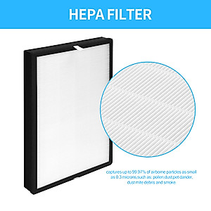 GoKBNY 2-Pack Air Choice True HEPA Replacement Filter, Compatible with Air Choice Purifier AP-528, 3-IN-1 Filter