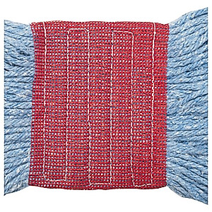 Boardwalk BWK503BLCT Super Loop Wet Mop Head, Cotton/Synthetic, Large Size, Blue (Case of 12)