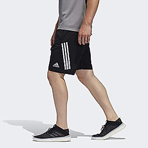 adidas Men's 4KRFT 3-Stripe+ Woven 9-Inch Short Black Medium