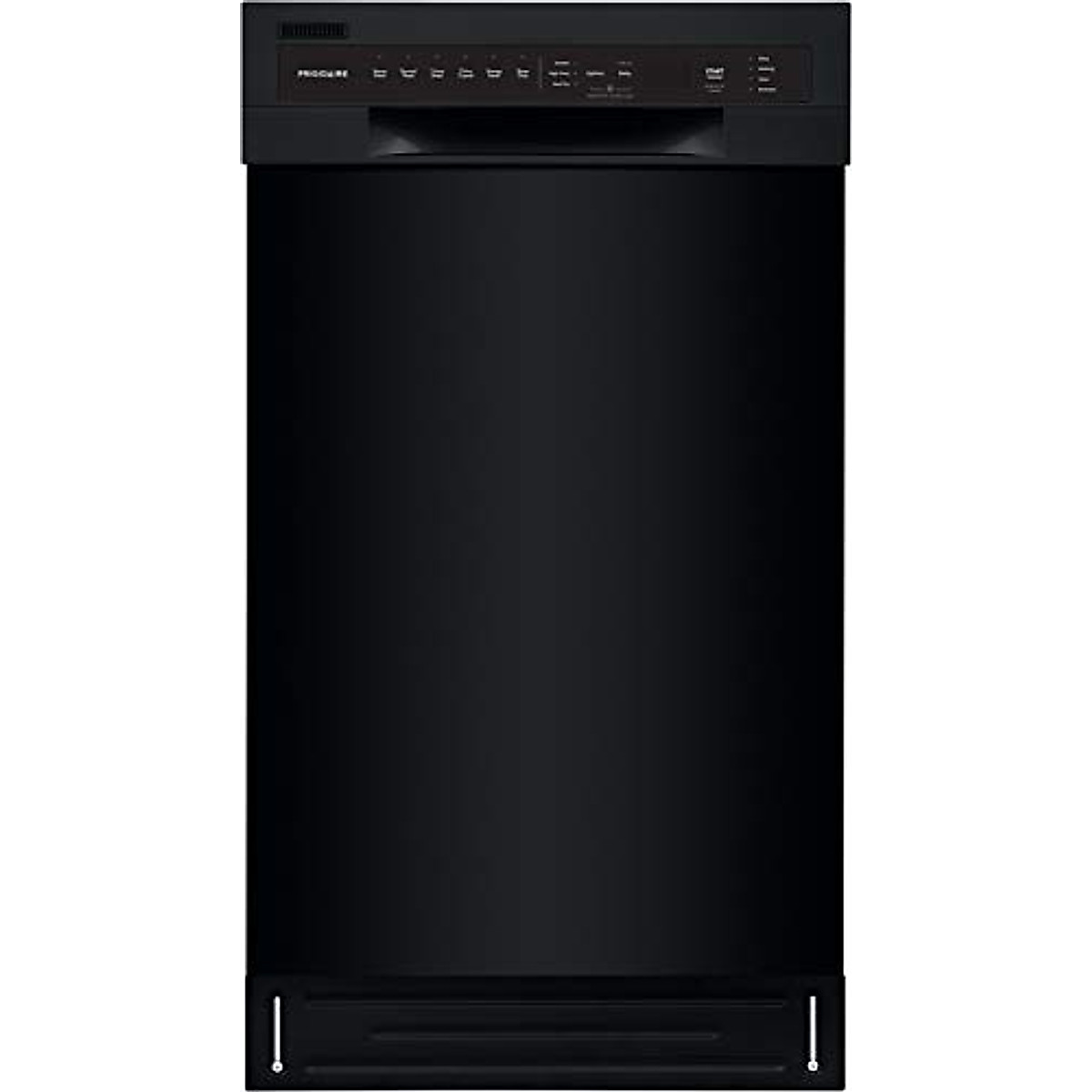 Frigidaire 18 in. ADA Compact Front Control Dishwasher in Black with Dual Spray Arms, 52 dBA, includes room-of-choice delivery