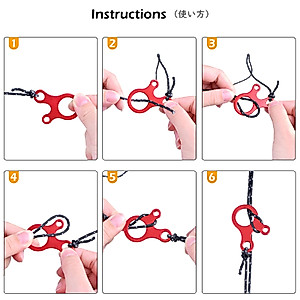 TRIWONDER Guyline Cord Adjuster Rope Tensioner Tent Guy Line Paracord Tightener Loop Alien Aluminum Alloy for Camping Hiking (Gold (Snail Shape) - 12 Pack)