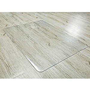 HOMEK Crystal Clear Chair Mat for Hardwood Floor, 48”x 36” Office Chair Mat for Hard Floor, 1/8” Thick Floor Protector Mat
