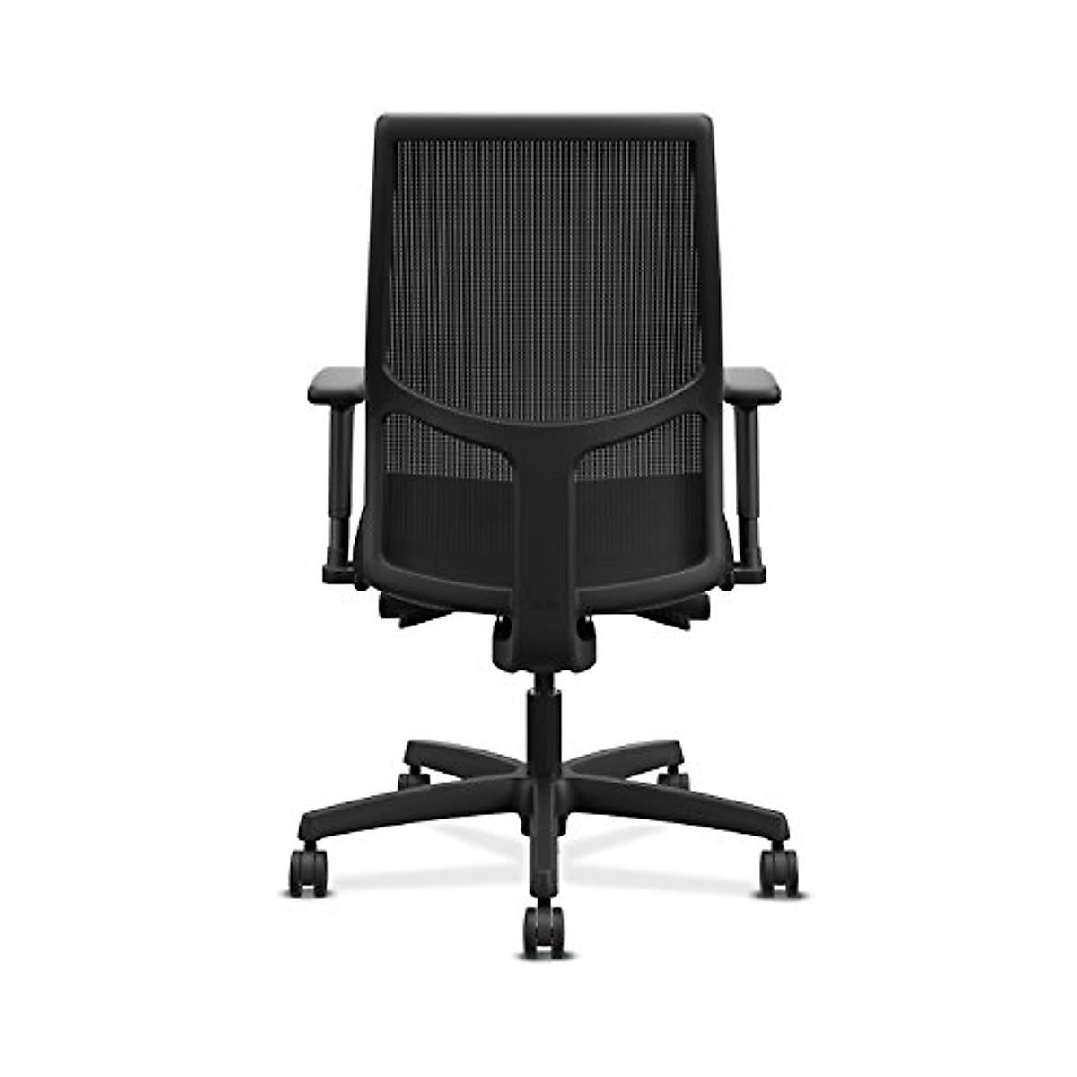 HON Ignition 2.0 Mid-Back - Black Mesh Computer Chair for Office Desk, Black Fabric