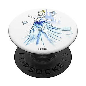 Disney Cinderella Birds & Castle Watercolor Art PopSockets PopGrip: Swappable Grip for Phones & Tablets