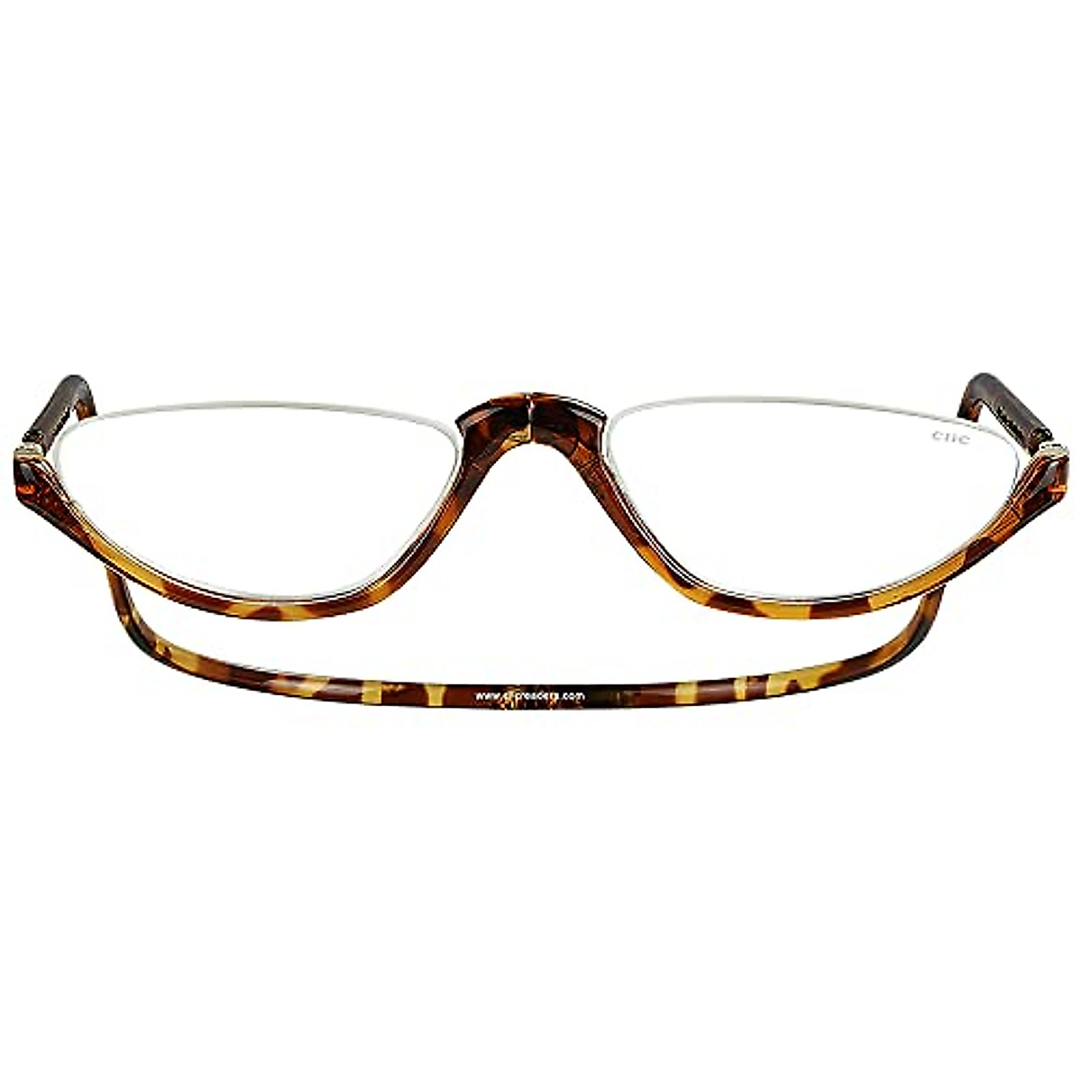 Clic Magnetic Reading Glasses, Computer Readers, Adjustable Temples, Sonoma, (L-XL, Tortoise, 1.25 Magnification)