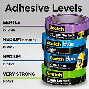 Scotch Painter's Tape Original Multi-Surface Painter's Tape, 2.83 Inches x 60 Yards, 1 Roll, Blue, Paint Tape Protects Surfaces and Removes Easily, Multi-Surface Painting Tape for Indoor and Outdoor Use