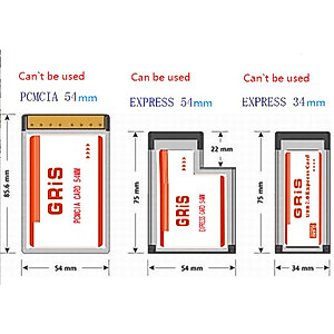 JMT 3 Ports Hidden Inside USB 3.0 to Expresscard 54mm USB3.0 Adapter Converter for Express Card Laptop Notebook PC