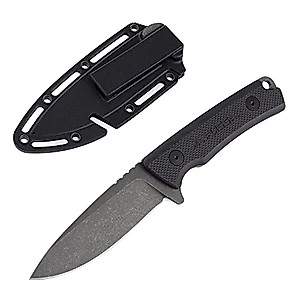FLISSA Fixed Blade Hunting Knife, 8.5" Full Tang D2 Blade, G10 Handle, Camping Survival Knife with Nylon Sheath, for Outdoor Hiking Fishing
