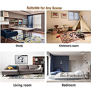 Video Game Area Rugs Gamepad Controller Printed Area Rugs Modern Teens Gamer Theme Floor Mat Home Non-Slip Carpet Doormats for Leisure/Living/Bedroom/Playing Room Home Decor