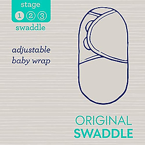 SwaddleMe Original Organic Swaddle 2-pk, 100% Organic Cotton Adjustable Baby Wrap, Small (0-3 Months, 7-14 lbs, up to 26"), Chasing Rainbows