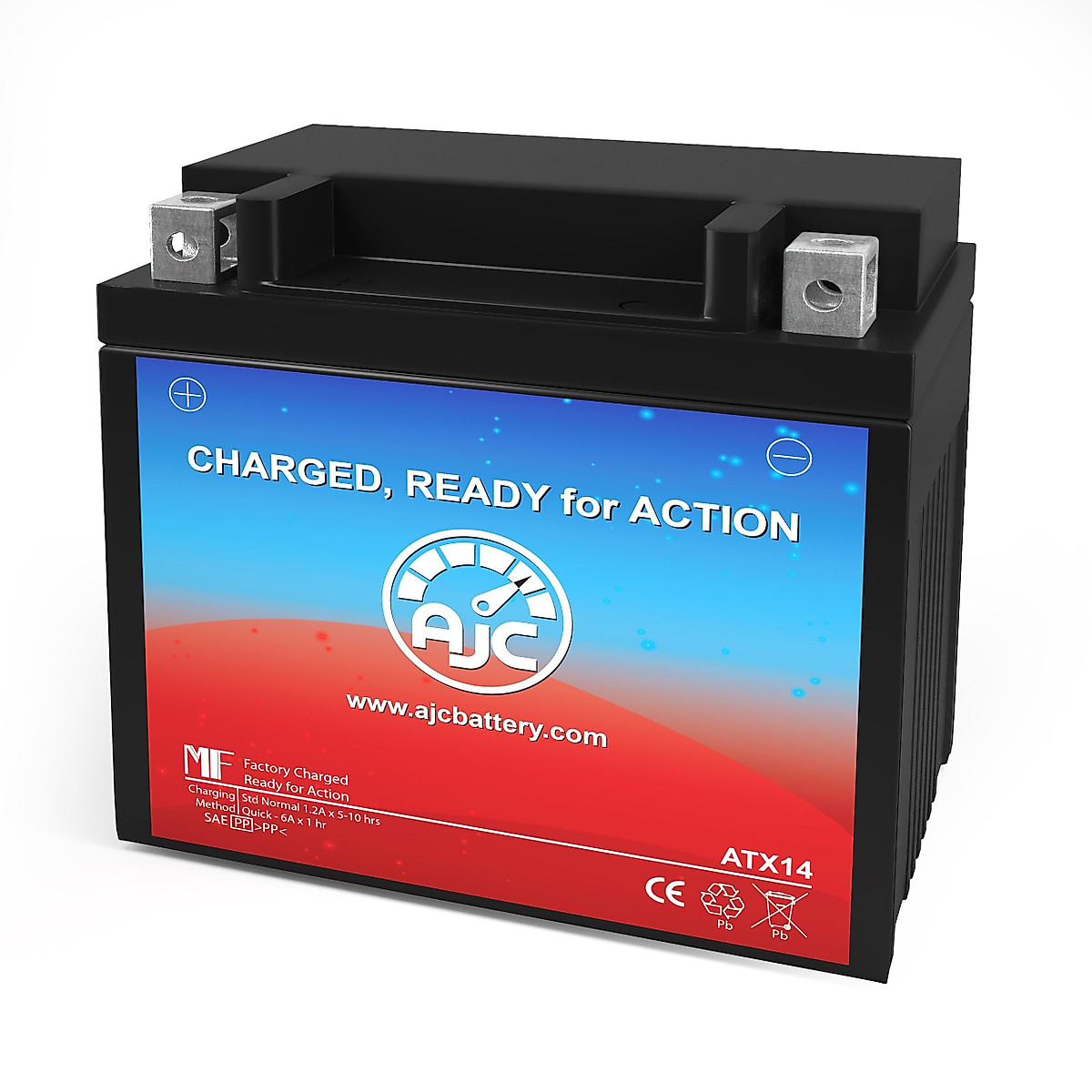 AJC Battery Compatible with Kawasaki KVF750-A B Brute Force 750 4x4 750CC ATV Battery (2005-2017)