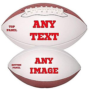 Personalized Custom Photo Regulation Football - Any Image - Any Text - Any Logo