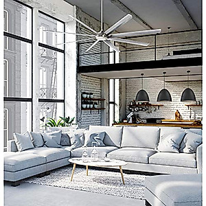 Westinghouse Lighting 7224900 Widespan Industrial Ceiling Fan with Remote, 100 Inch, Brushed Nickel