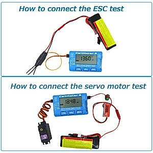 Treedix CellMeter 8 Battery Voltage Capacity Checker Voltage Balance Servo Tester LCD Backlight for LiPo Life Li-ion NiMH Nicd