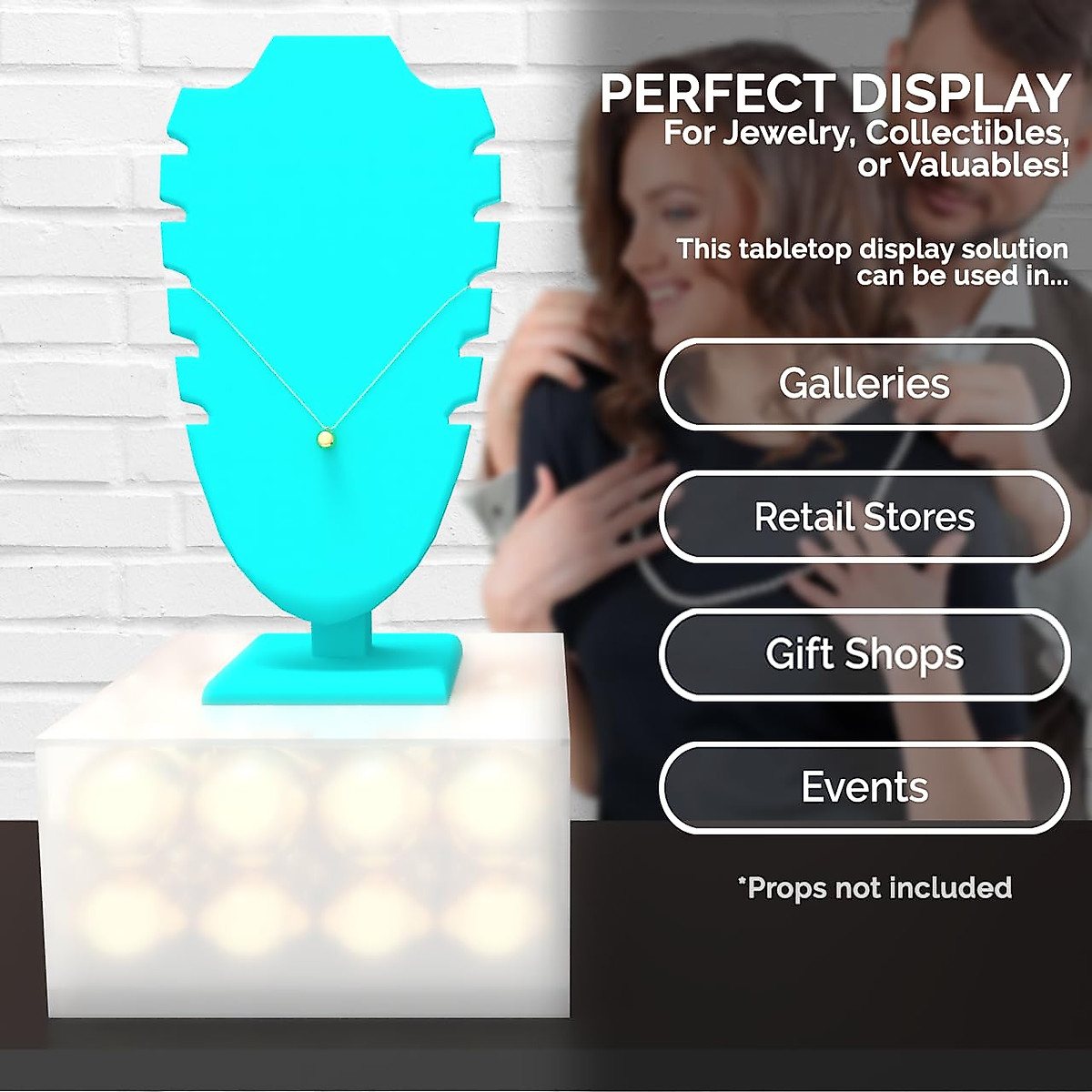 Frosted Acrylic Display Box Counter Retail Merchandise Storage Bin No Lid with Open Bottom 7" x 7" x 4" Flippable Cubby for Tradeshows and Expos by Marketing Holders