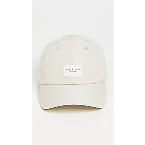 rag & bone Women's Addison Baseball Cap, Paloma, Tan, Off White, One Size