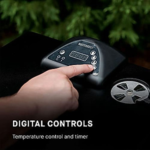 Masterbuilt 40 inch Digital Electric Smoker with Window and Legs + Cover Bundle