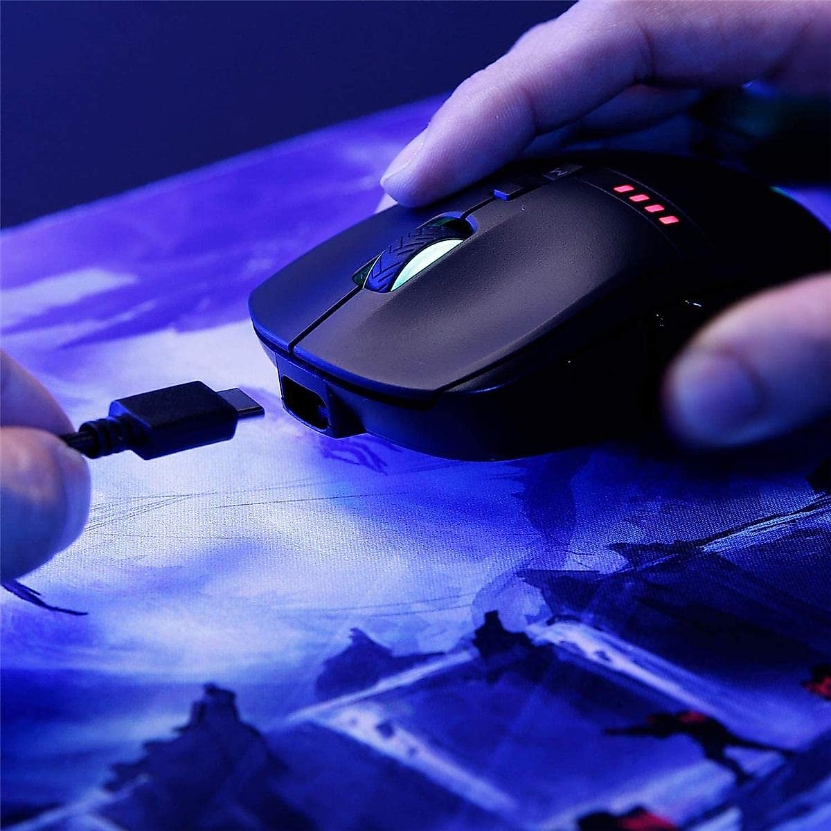Acer Predator Cestus 350 Wireless Gaming Mouse: NVIDIA Reflex - Up to 16000 DPI - RGB Lighting - 8 Programmable Buttons - On-Board Memory - 5 Profile Settings - Pixart 3335 Sensor - Black