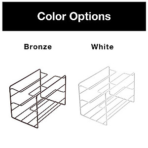 Smart Design 3-Tier Kitchen Foil Wrap Holder Organizer - Steel Metal Wire - Rust Resistant Finish - Pantry, Under Sink, Cabinet Organization - Kitchen (9.9 x 7 Inch) [White]
