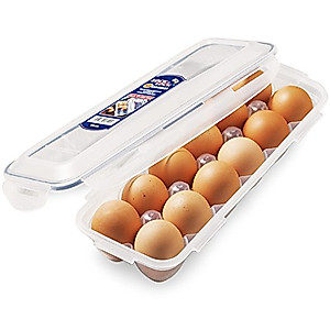 Lock & Lock Eggs Dispenser, Holder for 12 Eggs, Set of 4