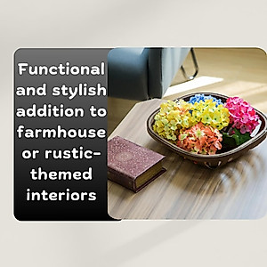 SEDLAV Brown Woodchip Tobacco Decorative Basket - Rustic Charm for Home Organization