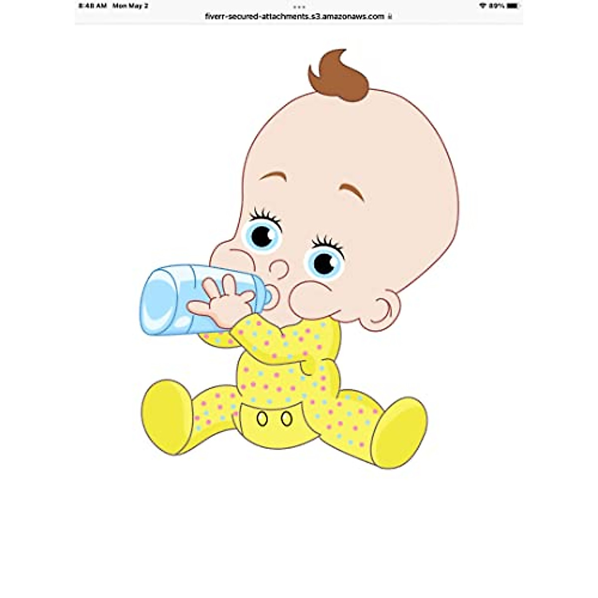 AQUAWAWA Nursery Water for Babies 12 Pack 8 oz Bottles Purified Vapor Distilled | Single Serve | Lightweight for Diaper Bag | BPA, Fluoride, Chemical and Mineral Free | Dr Recommended, Clean, Fresh