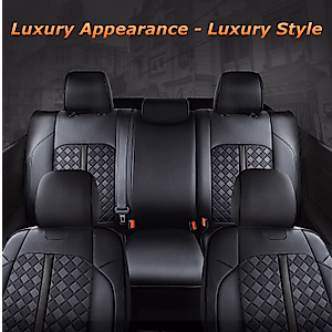 Carlimeki Tacoma Seat Covers Custom Fit For 2016-2023 Double & Crew Cab Tacoma SR, SR5, Limited, TRD Pro, TRD Sport, TRD Off-Road, Trail Special Edition - Center Console Armrest Covers - Fully Covered