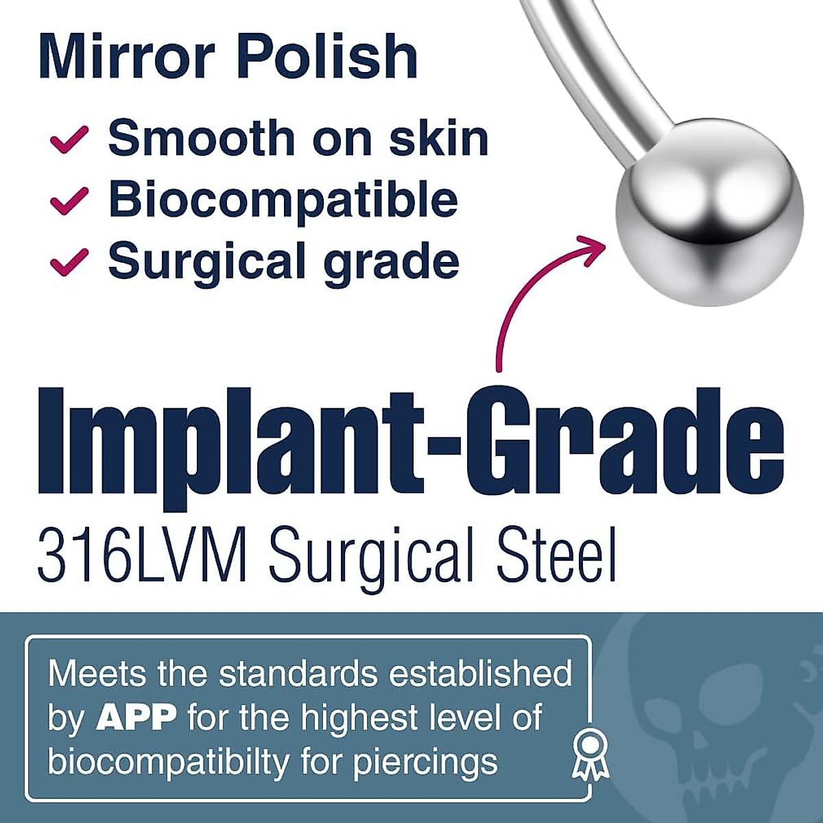 2pc 18g Septum Horseshoe Earrings - Circular Barbell Rings 18 Gauge Cartilage Daith Tragus 8mm - Clear Retainer