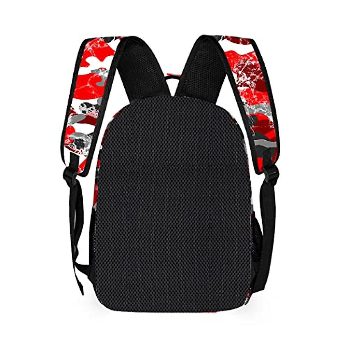 DTCCET Classic Red Camo Backpack, Lightweight Camo Daypack 3D Printed Laptop Bag with Multiple Pockets, Stylish Shoulders Backpack(Red Camo)