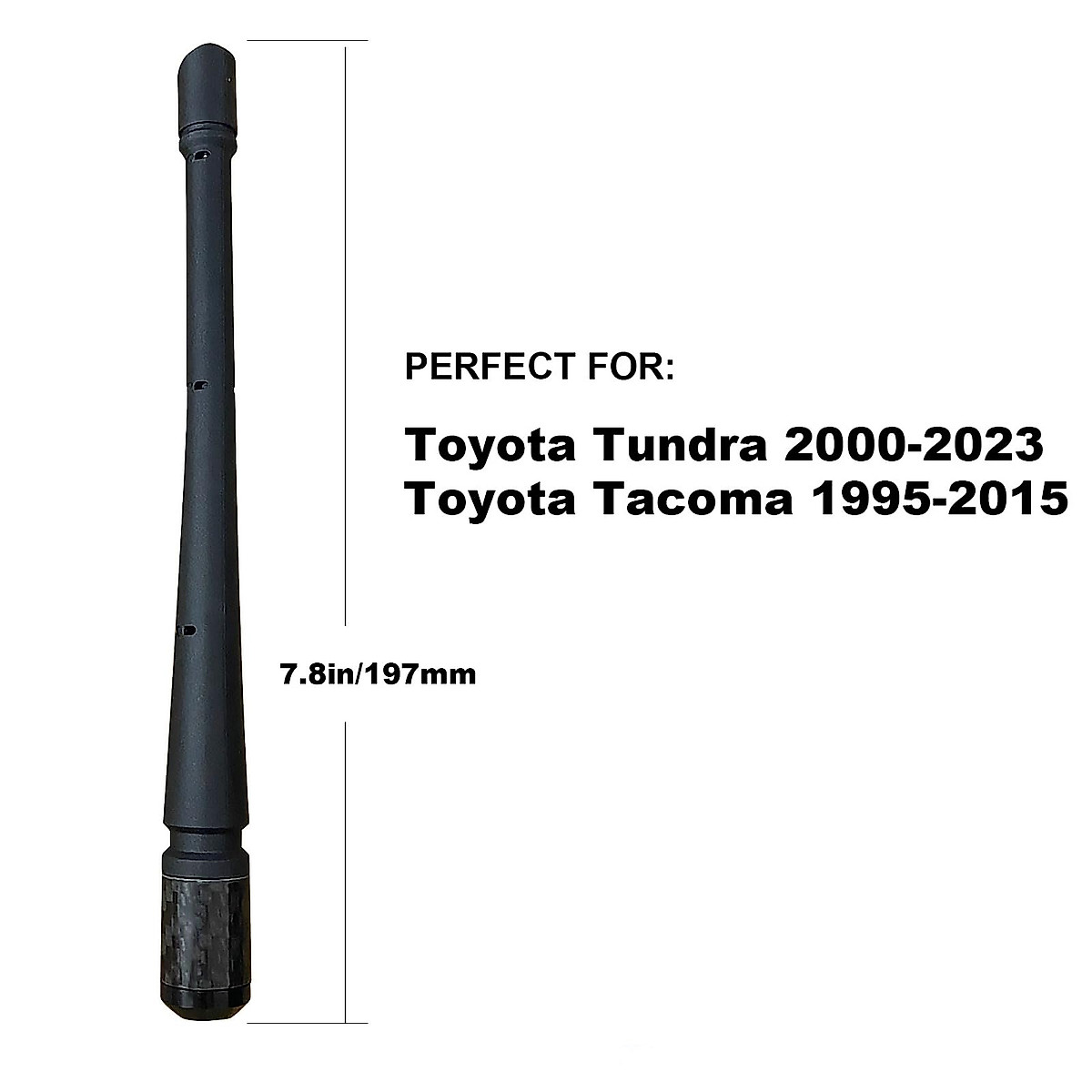 7 Inch Antenna for Toyota Tundra 2000-2022 Toyota Tacoma 1995-2015 Car Wash-Proof Radio Antenna for FM/AM Truck Antenna Replacement Toyota Tundra Tacoma Accessories Flexible Rubber Toyota Antenna