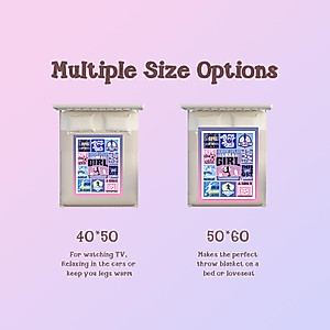 Kesidilo Soccer Gifts for Girls, Soccer Blanket for Girls 50"x40", Girls Soccer Gifts for Birthday, Soccer Party Favors, Soccer Stuff for Soccer Lovers and Players