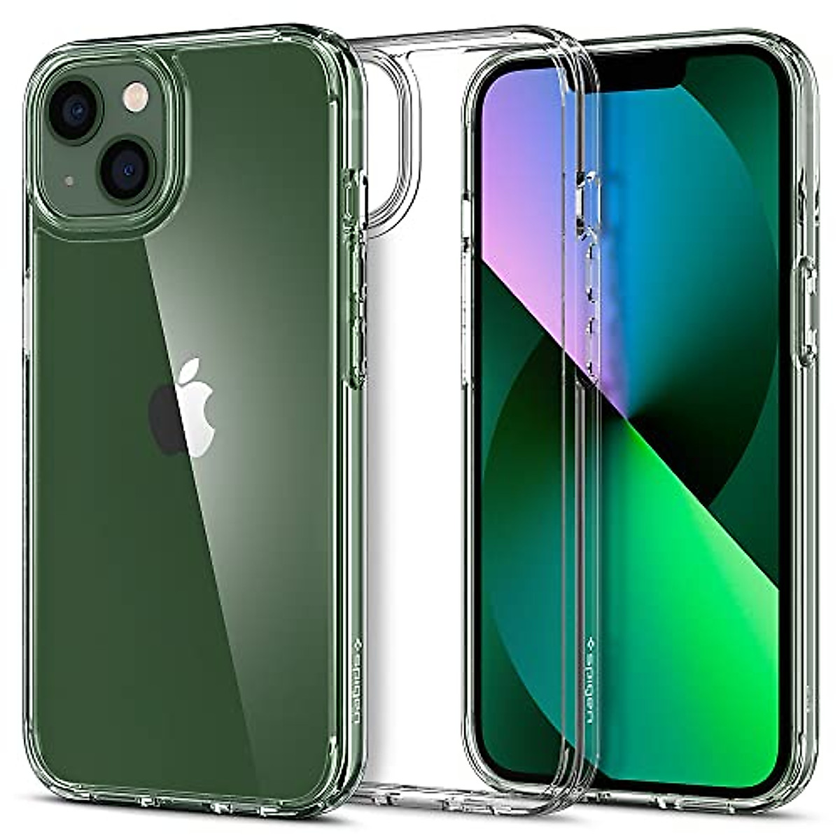 Spigen Ultra Hybrid [Anti-Yellowing Technology] Designed for iPhone 13 Mini Case (2021) - Crystal Clear