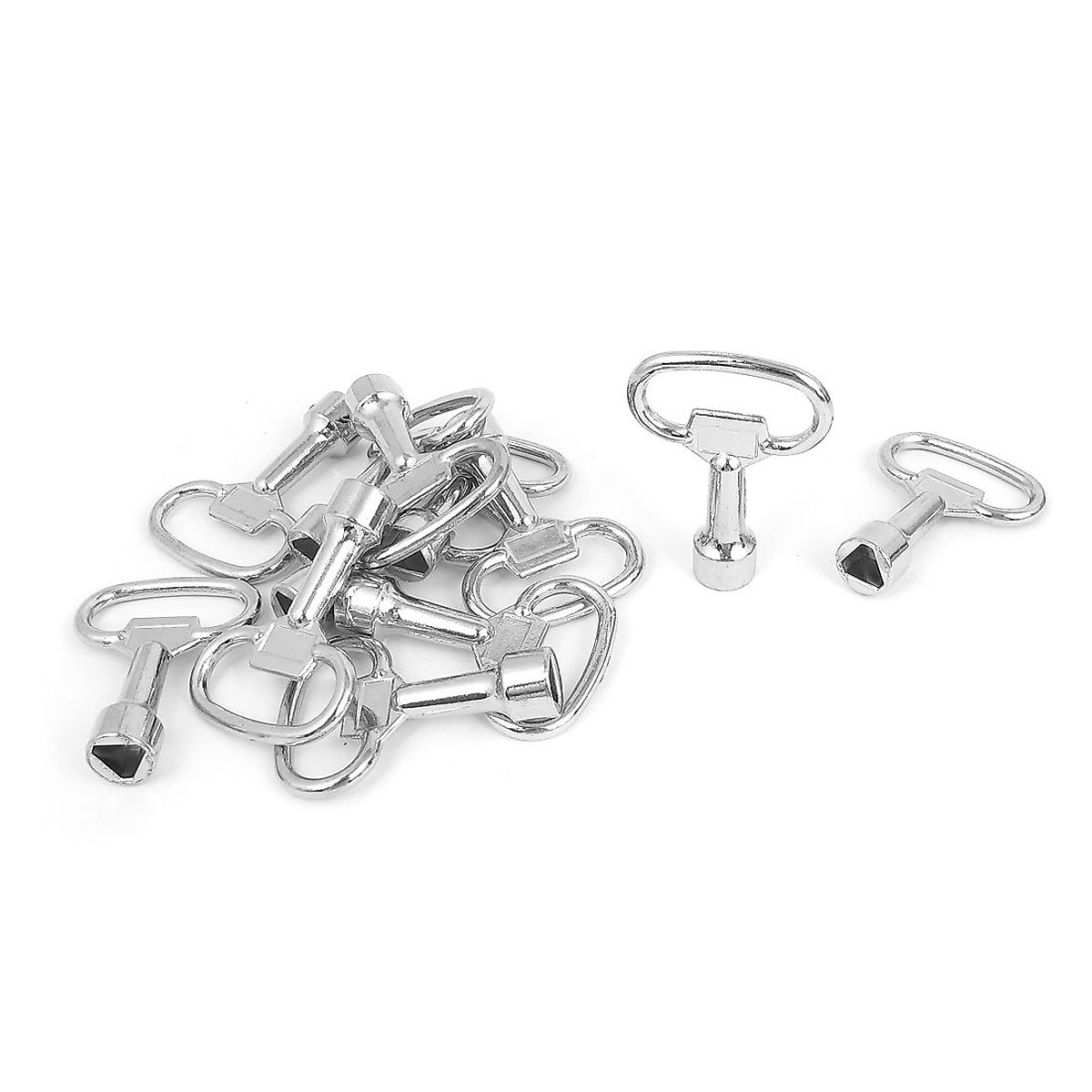 uxcell Cupboard Train Triangle Socket Spanner Key 12pcs for 8mm Panel Lock