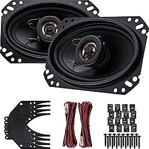 Install Link 4x6 Inch Car Speaker System, Two-Way