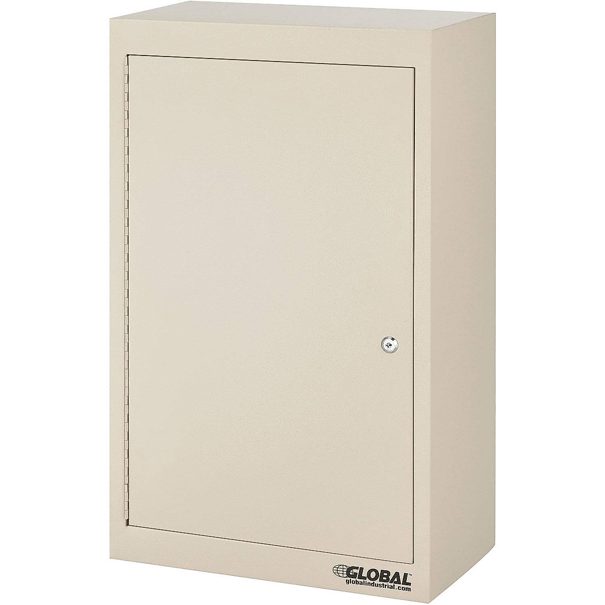 Global Industrial 18"W x 10"D x 30"H Large Narcotics Cabinet, Double Door/Double Lock, Beige