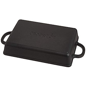Crock Pot Artisan 13 Inch Preseasoned Cast Iron Rectangular Lasagna Pan