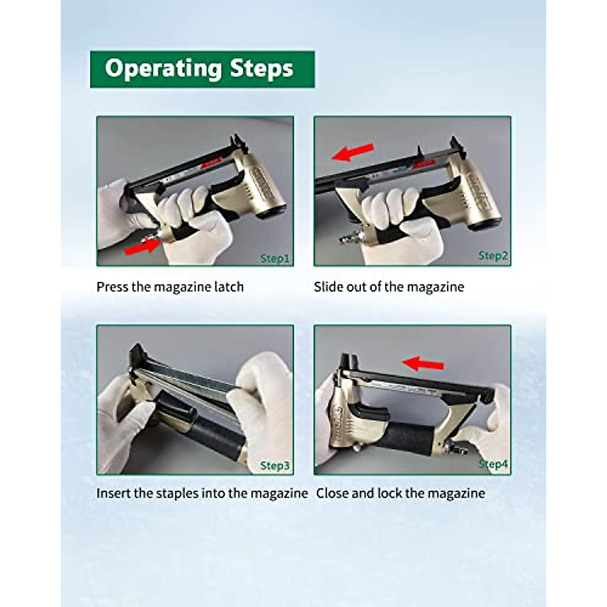 meite 21 Gauge 1/2-Inch Crown 1/4-Inch Leg Length Galvanized Fine Wire Staples Upholstery Staples for MT8016 Stapler 10,000 PCS/Box (1 Box)