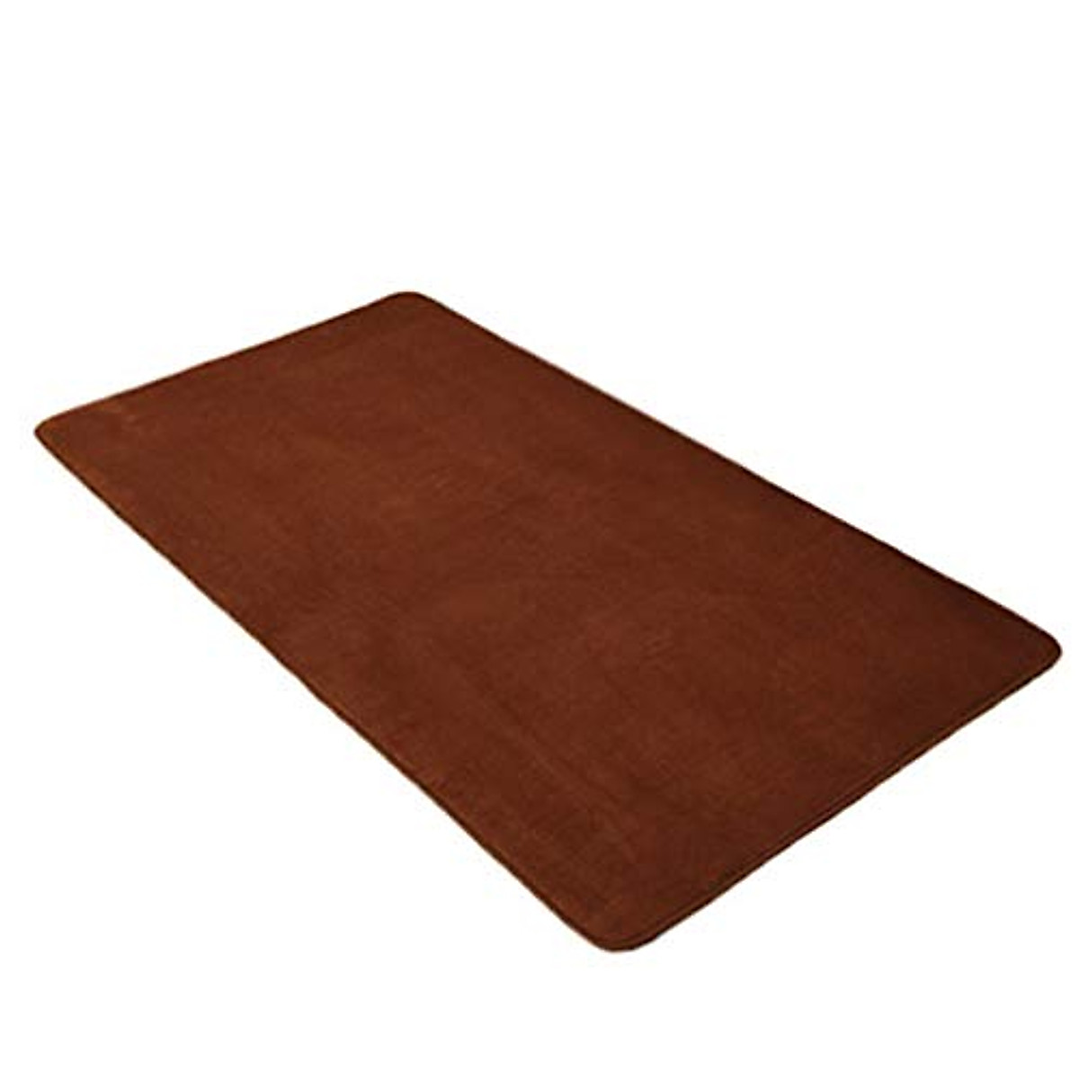 Solid Rectangular Area Rugs Soft Living Room Children Bedroom Rug Coral Fleece Anti-Slip Carpets Home Decor Modern Indoor Outdoor Runners Nursery Coffee 1.3' X 2'