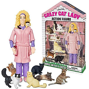Accoutrements Crazy Cat Lady Action Figure Multicolored, 8"