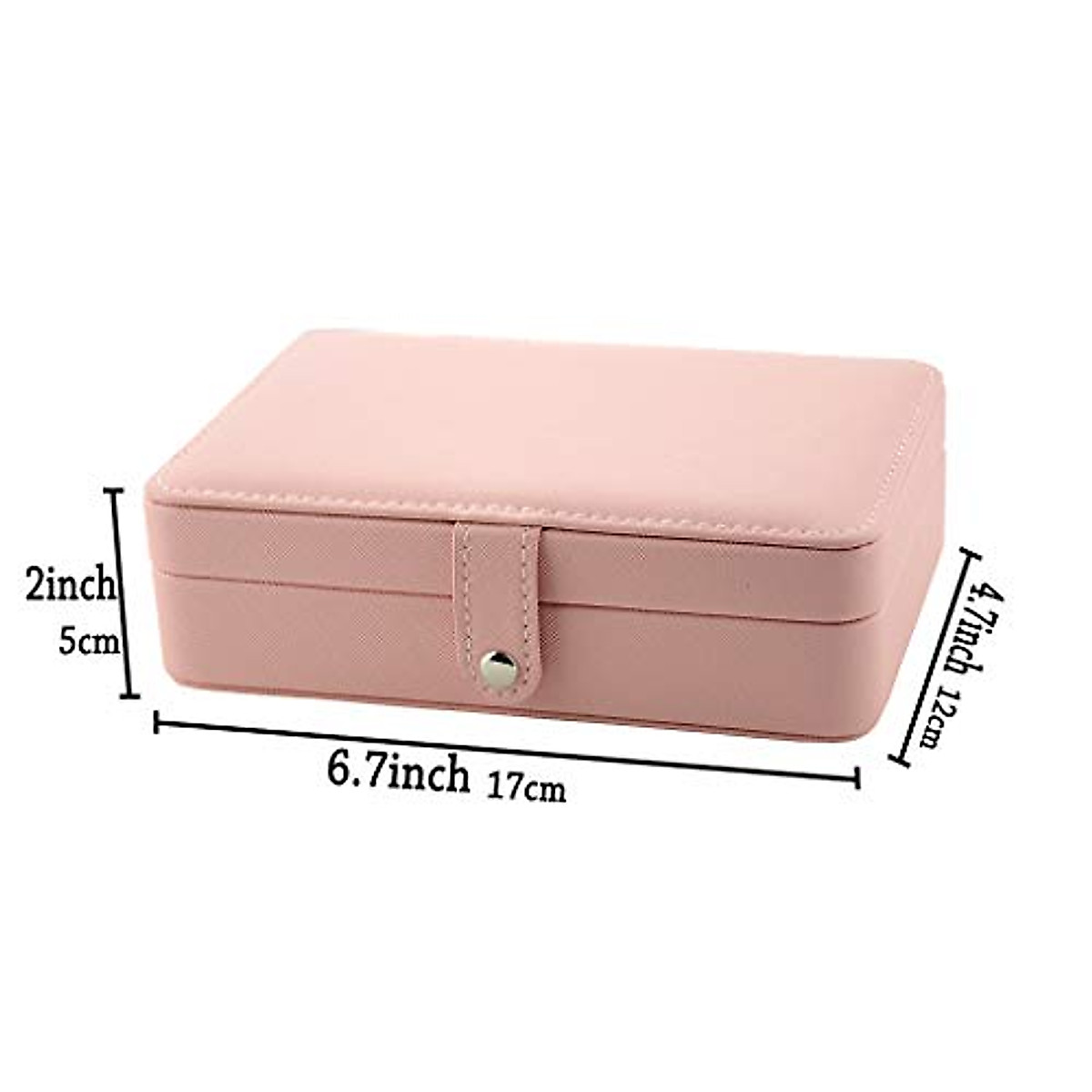 Bausweety Jewelry Box Necklace Earrings Rings Jewelry Accessory Organizer for Women Girls