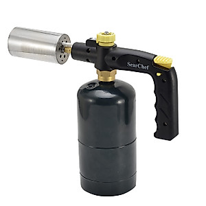SearChef Cooking & BBQ Grilling Propane Torch Flame Lighter Kitchen Culinary Torch Sous Vide Charcoal Starter Searing Steak for Creme Brulee Campfire Searing ( Butane or Propane Tank Not Included )