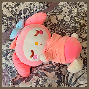 My Melody Plush Toys, Kawaii Sleep Cinnamoroll 9inch/23cm Cartoon Stuffed Animals My Melody Cinnamoroll Plush Toy Anime Kawaii Cute Soft Plushie Appease Girls Doll Toys Gifts