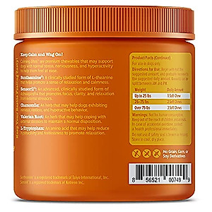 Zesty Paws Calming Chews for Dogs - Composure & Relaxation for Everyday Stress & Separation - with Ashwagandha, Organic Chamomile, L-Theanine & L-Tryptophan – Turkey - 90 Count