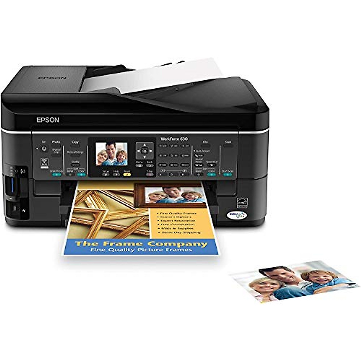 Epson WorkForce 630 Wireless All-in-One Color Inkjet Printer, Copier, Scanner, Fax (C11CB07201)