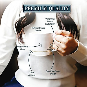 Pavilion - Mrs. 15 oz. Ceramic Iridescent Large Handle Coffee Cup, Bride Mug, Unique Wedding Gift, Engagement Gifts, 1 Count