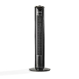 Comfort Zone Oscillating Portable Tower Fan, 32 inch, 3 Speed, 90 Degree Oscillation, Portable Built-in Carry Handle, Quiet Operation, Ideal for Home, Bedroom & Office, CZ12386