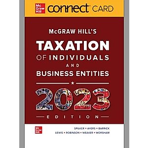 Connect Access Card for McGraw-Hill's Taxation of Individuals and Business Entities 2023 Edition 14th Edition