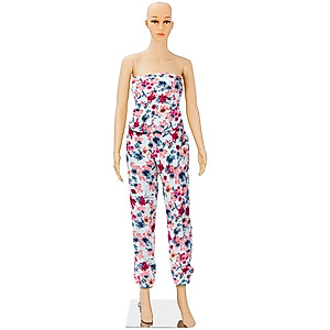 HomGarden Female Mannequin Manikin Full Body Dress Form, 69” Adjustable Mannequin Stand Realistic Mannequin Display Head Turns Dress Model w/Base